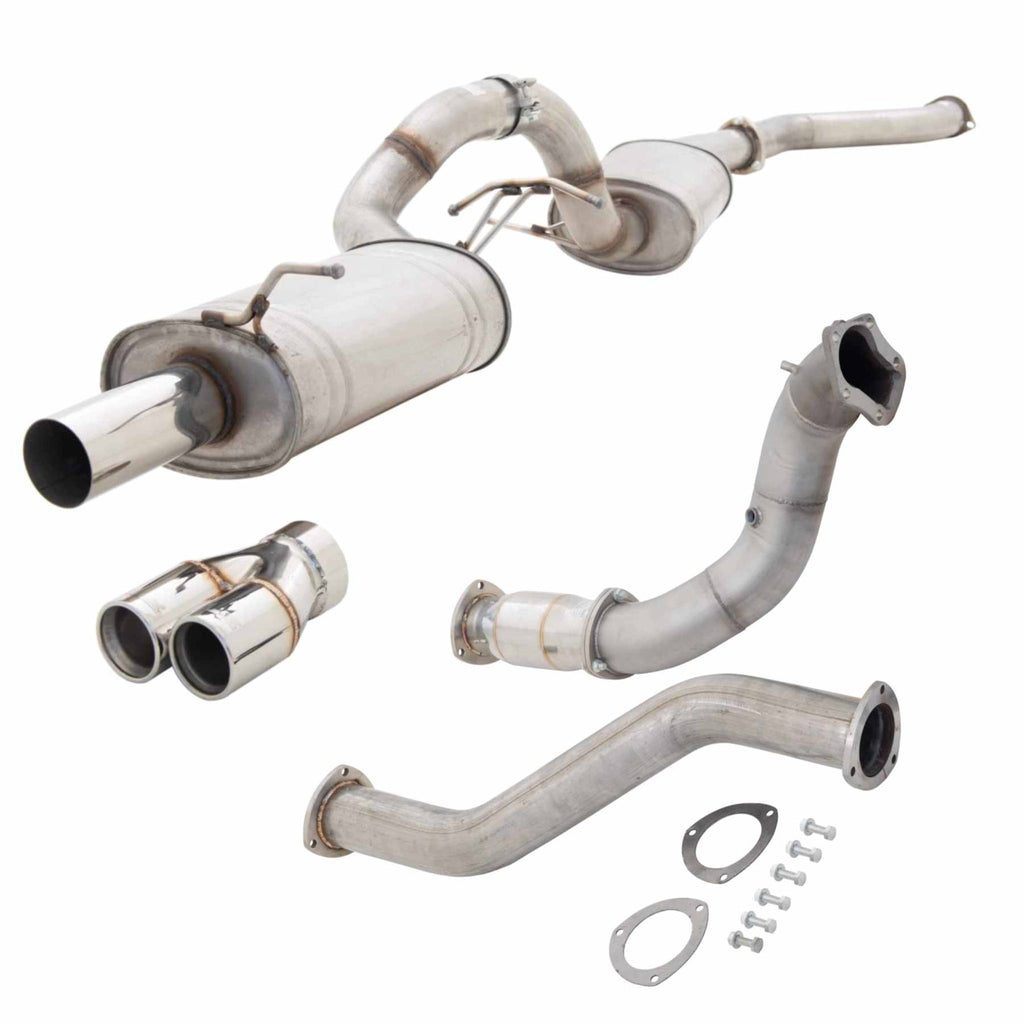 Xforce Exhaust For Ford FG Falcon Turbo Sedan 3.5Inch Turbo Back Exhau