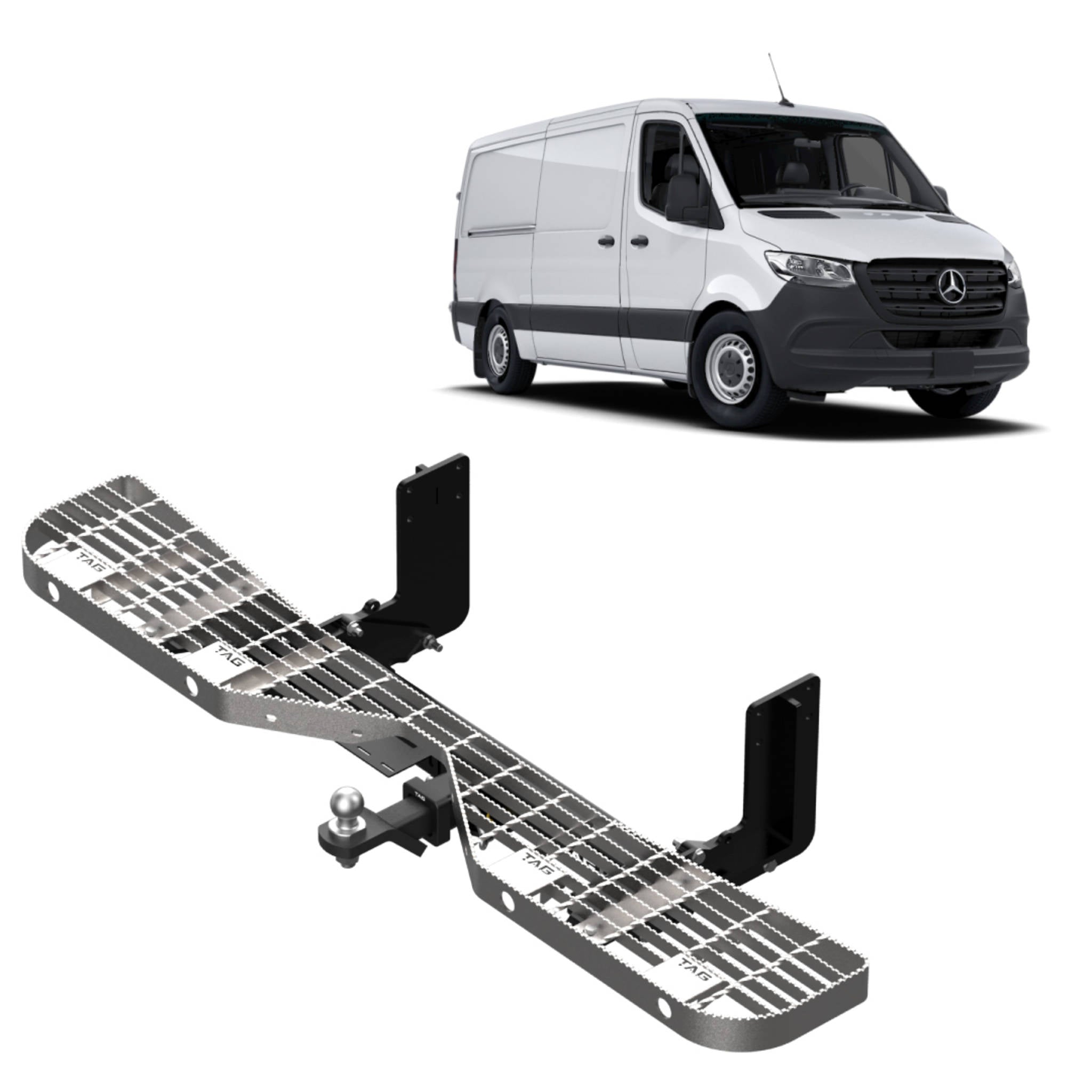 TAG Rear Step, Towbar & Wiring for Mercedes-Benz Sprinter Van - 5,0T N