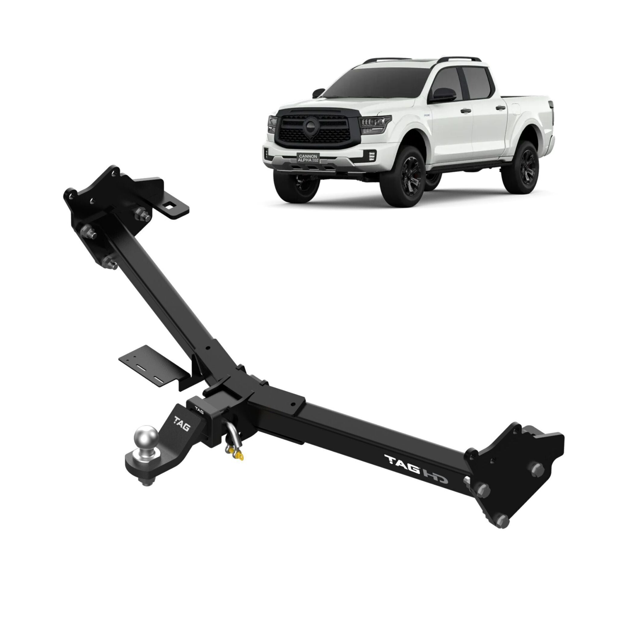 TAG Heavy Duty Towbar & Universal Wiring Kit for GWM Cannon Alpha PHEV